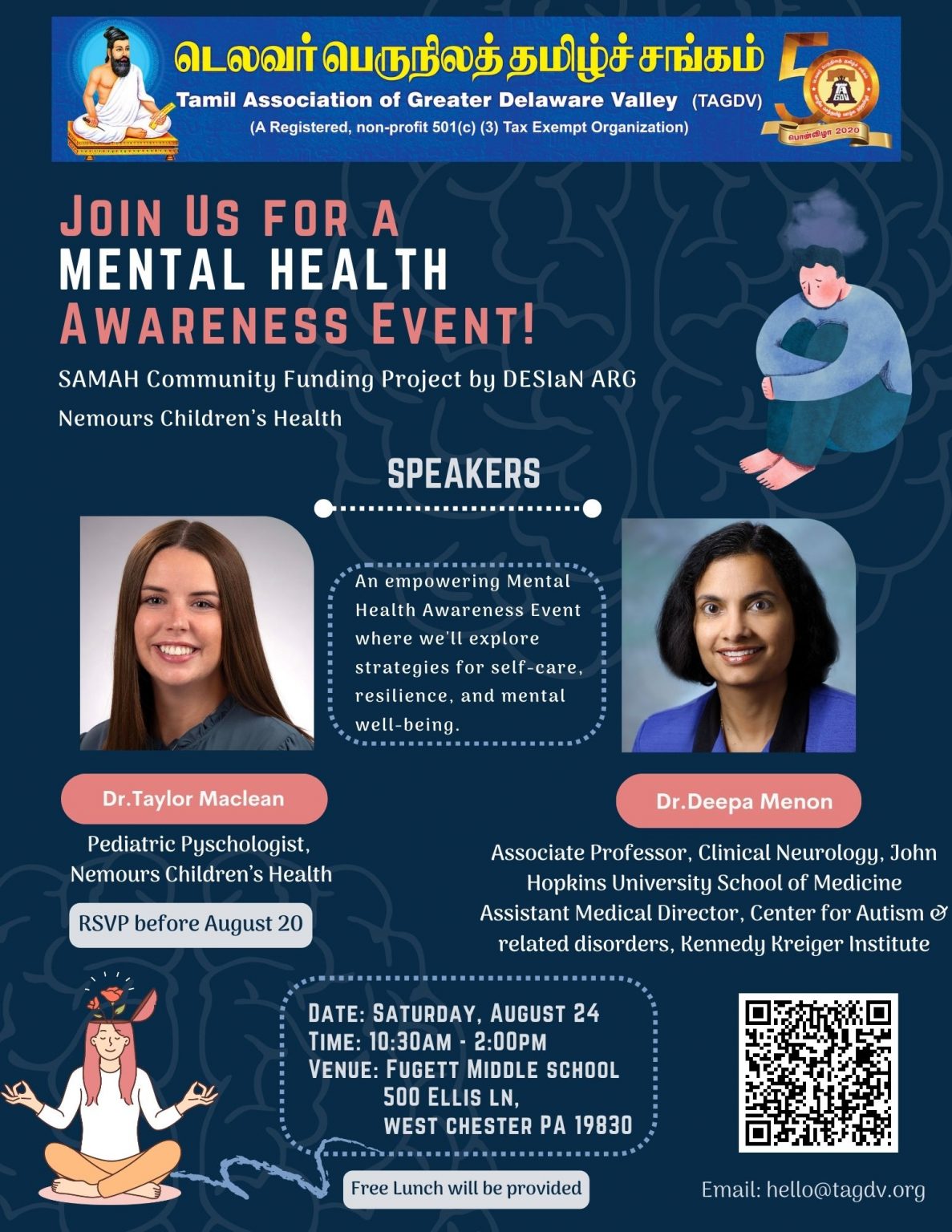 Mental Health Awareness Workshop Tagdv Tamil Association Of Greater